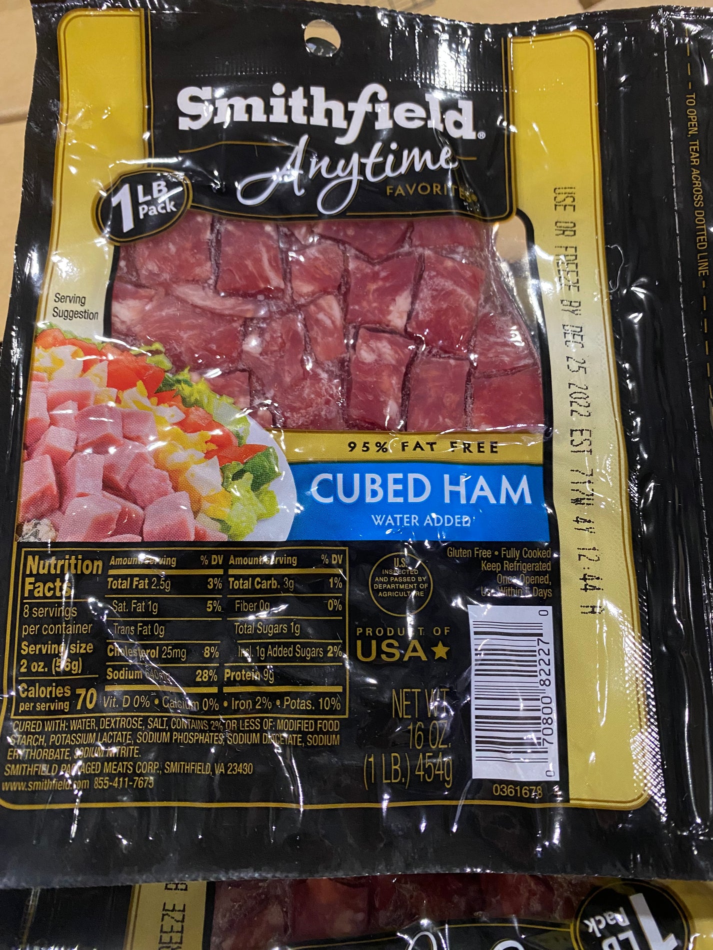 Smithfield Fully Cooked Cubed Ham – Surplusfoodsupplier.com